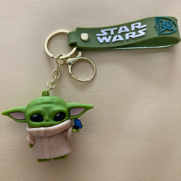Star Wars | Toys | Star Wars Green Baby Yoda Keychain Bag Charm | Poshmark